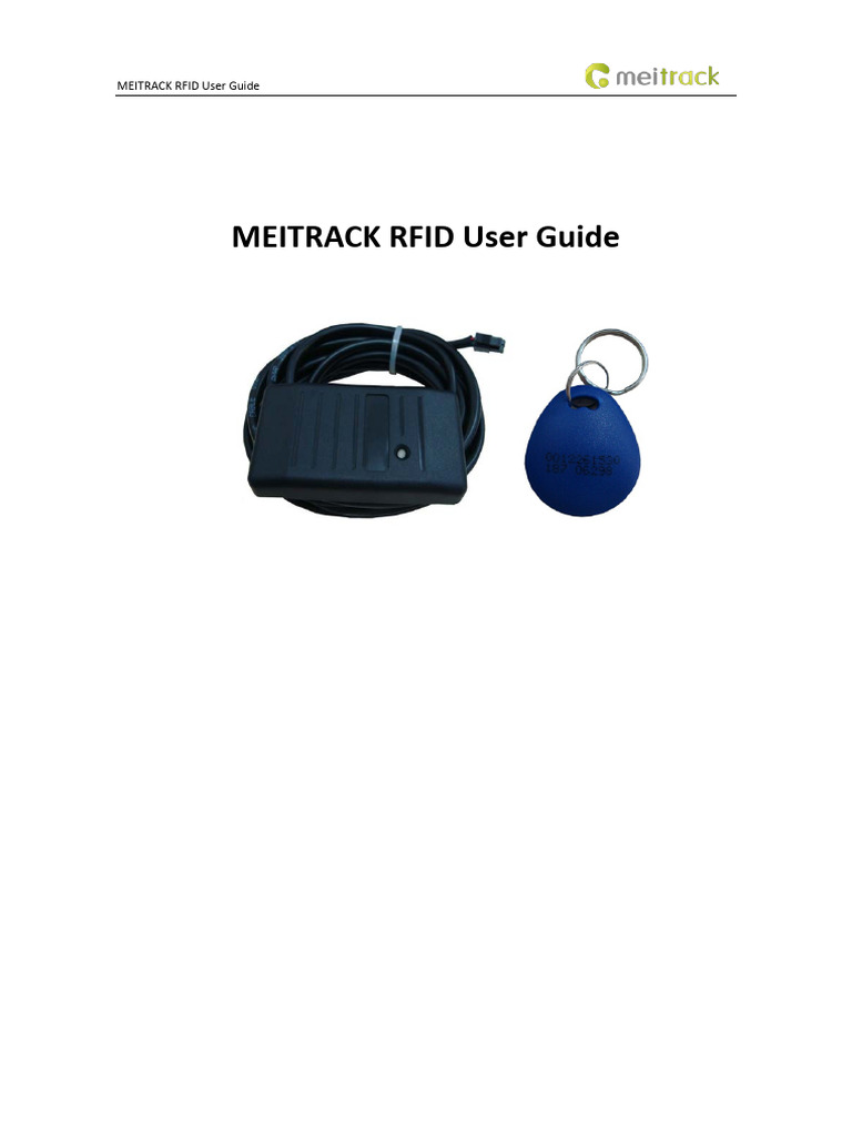MEITRACK_RFID_User_Guide | PDF | Radio Frequency Identification | Input ...