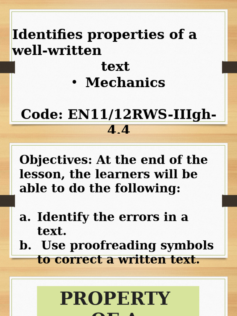 Properties of Well-Written Texts | PDF | Comma | Adjective