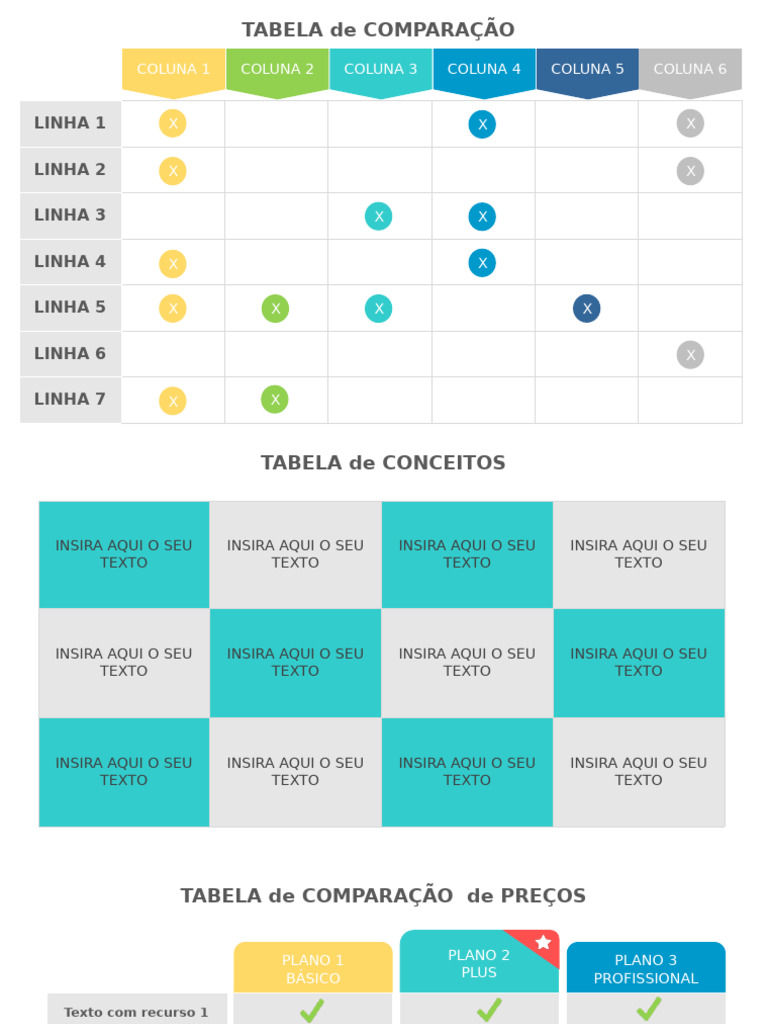 Design de Tabelas - SHOWON | PDF