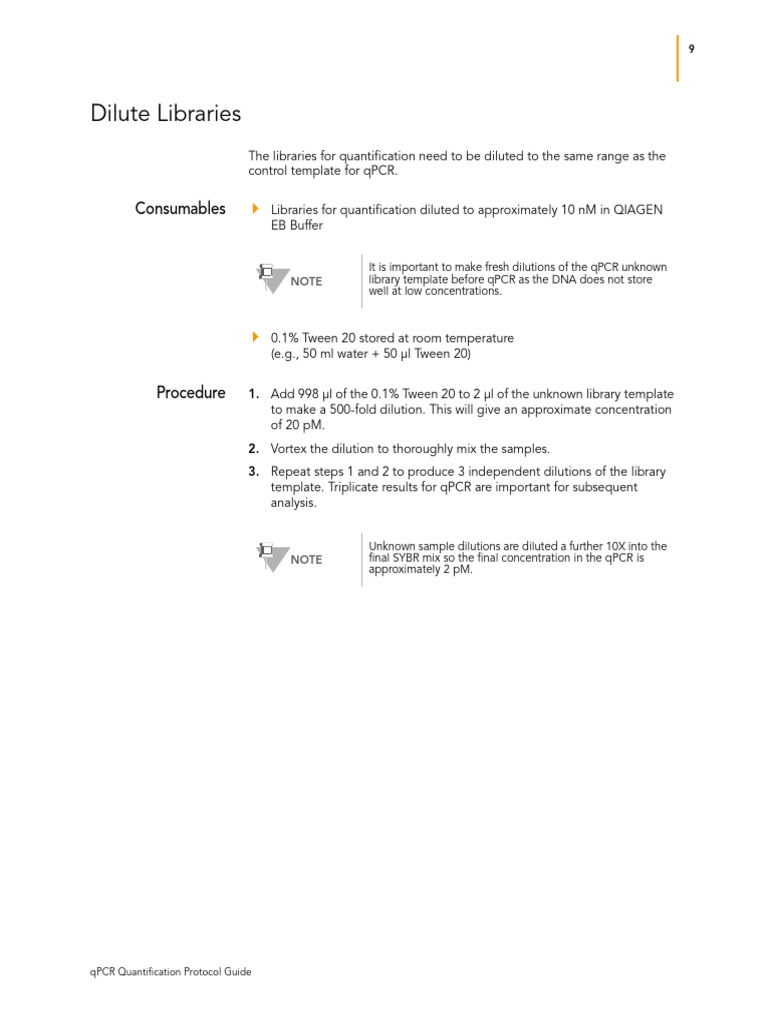 QPCR - Quant - Protocol - Guide - 11322363 - A 9 | PDF