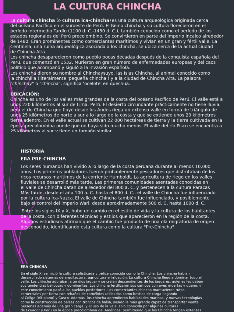 Cultura Chincha: Historia y Comercio en Perú | PDF | Andes