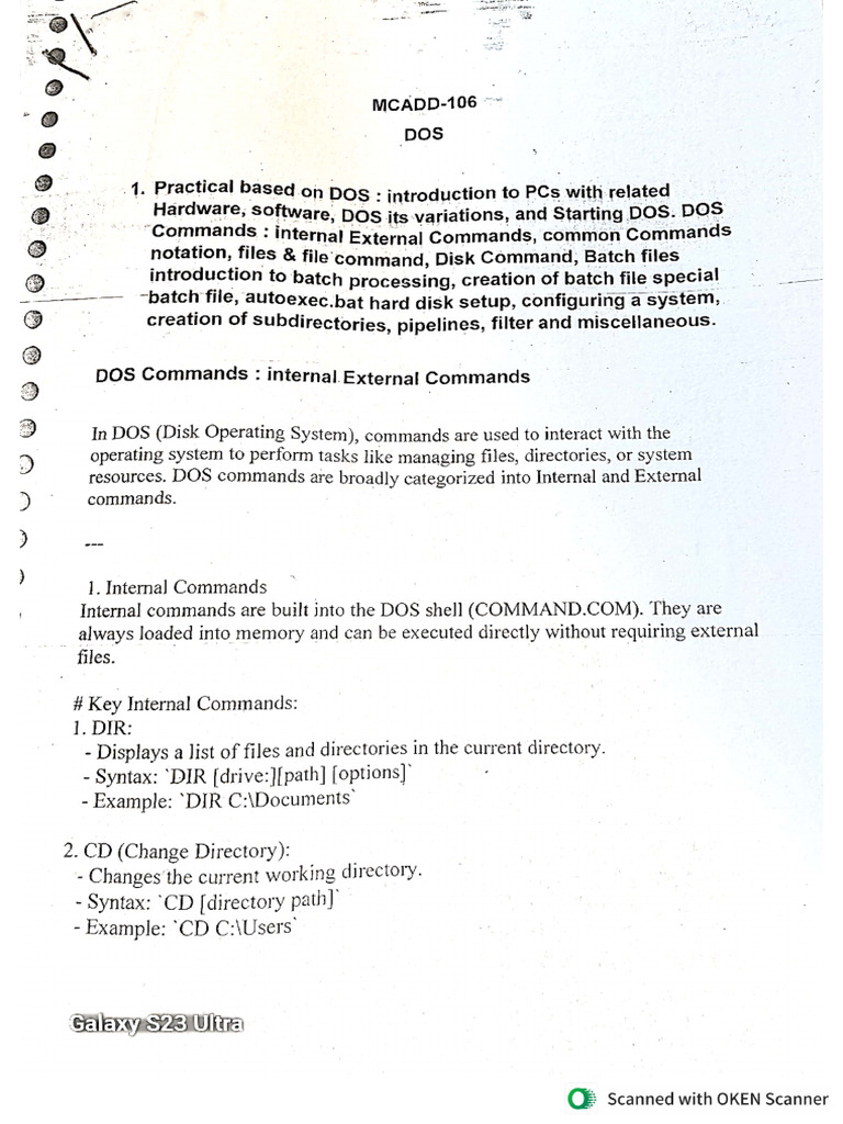 FCS Practical Notes | PDF