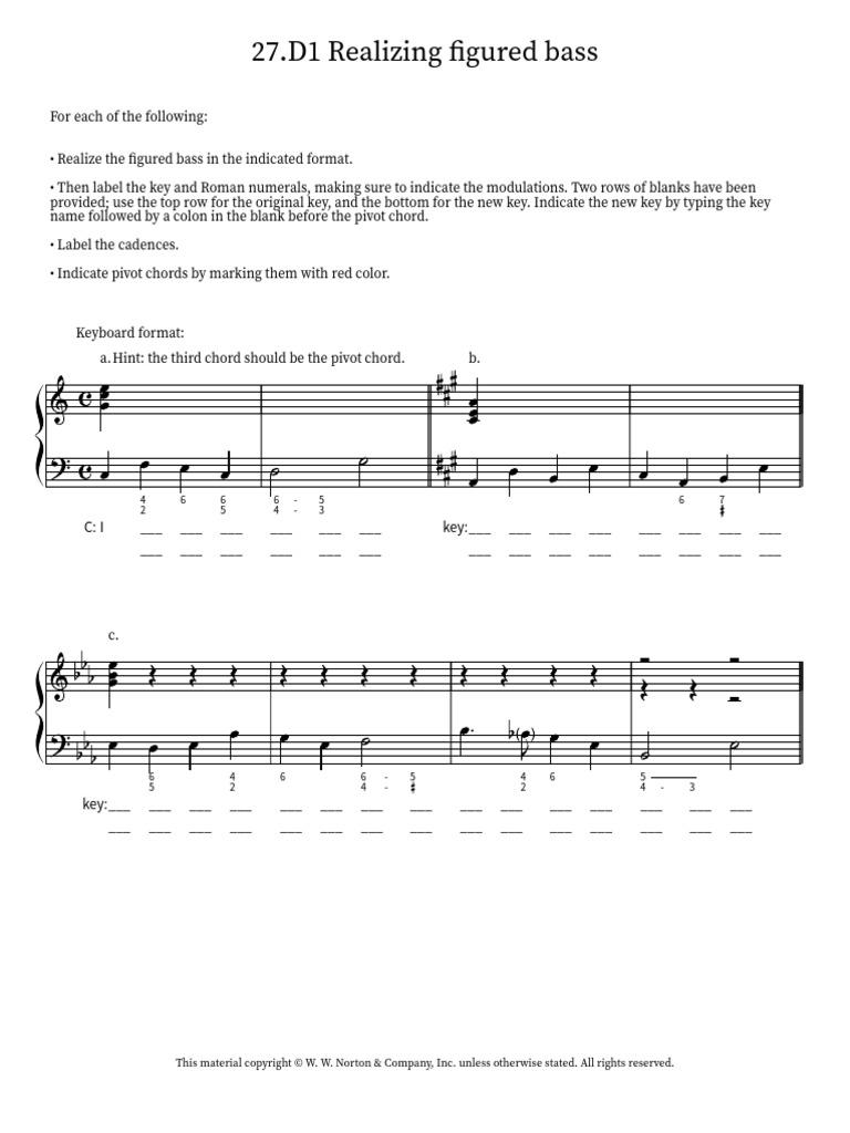 Figured Bass Realization Techniques | PDF | Music Theory | Musical ...