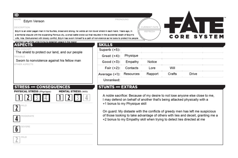 Fate-Core-Character-Sheet-1 | PDF