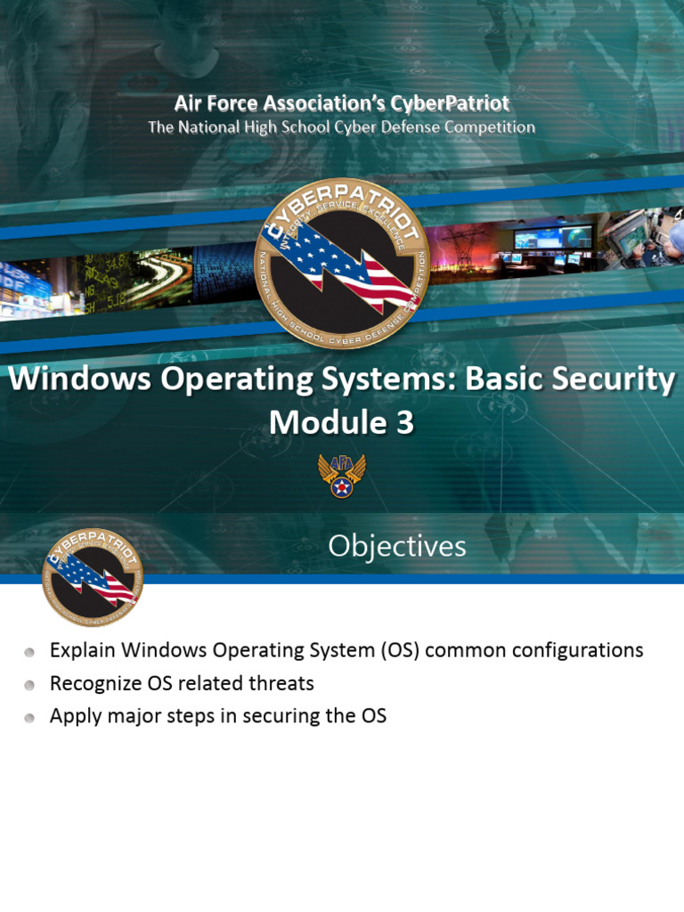 3+windows Security Intro Win7 | PDF | Computer Security | Security