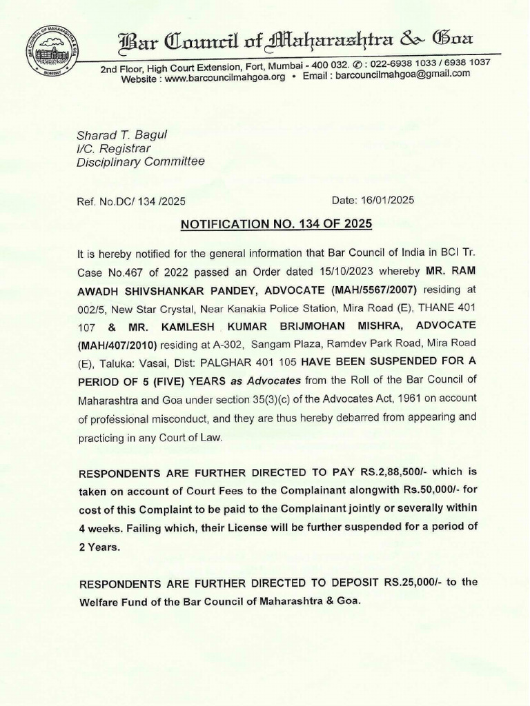 Notification No. 134 2025 | PDF