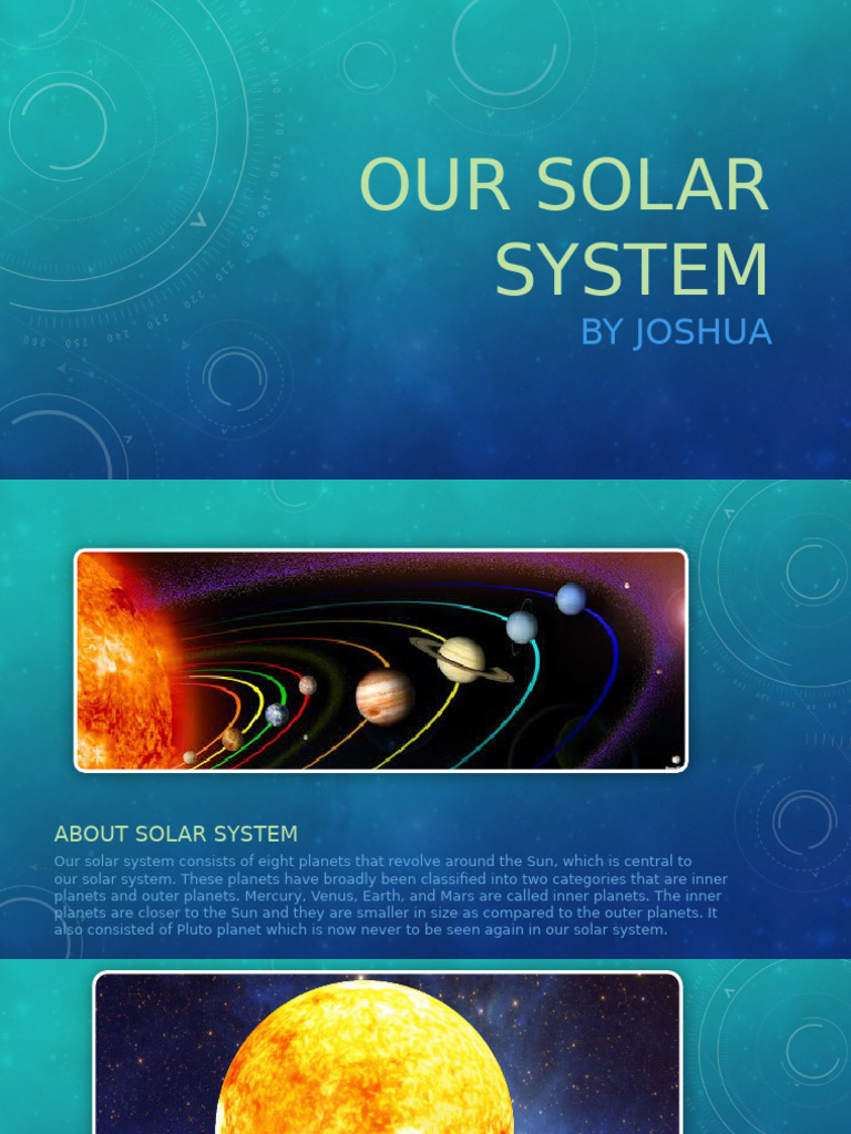 Our Solar System by Joshua | PDF | Planets | Solar System