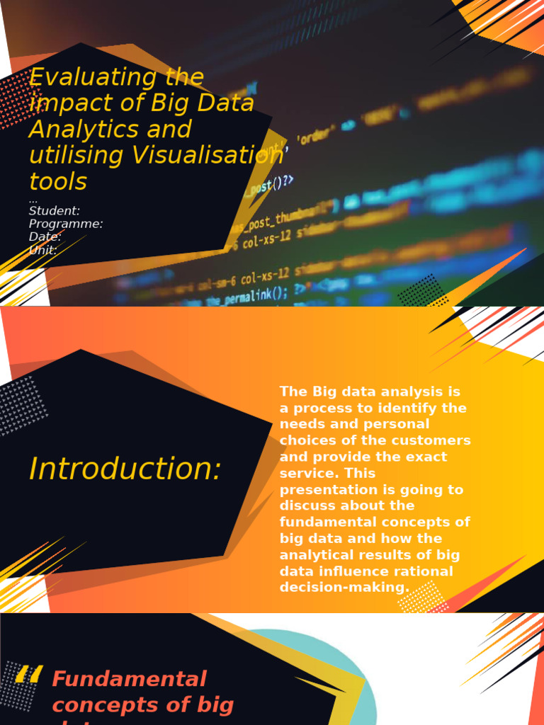 Evaluating The Impact of Big Data Analytics and Utilising Visualisation Tools | PDF | Big Data ...