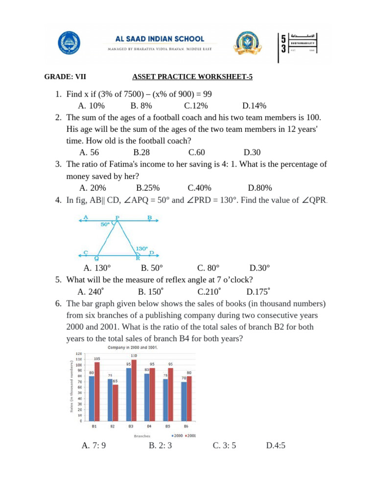 Asset Worksheet5 Grade7 | PDF