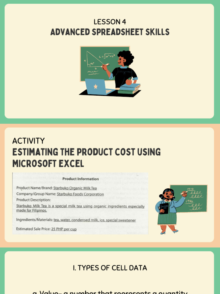 Lesson 4 Advanced Excel Skills | PDF
