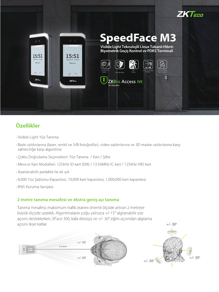 Speedface m3 Datasheet | PDF