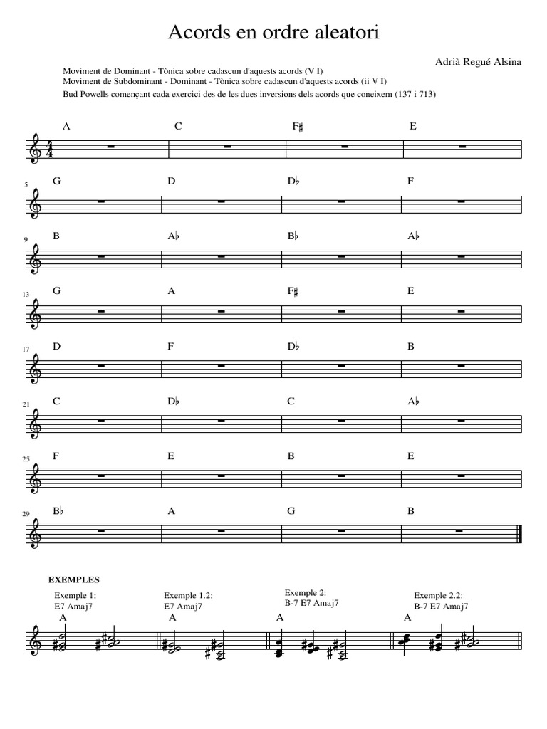 Acords Aleatoris | PDF