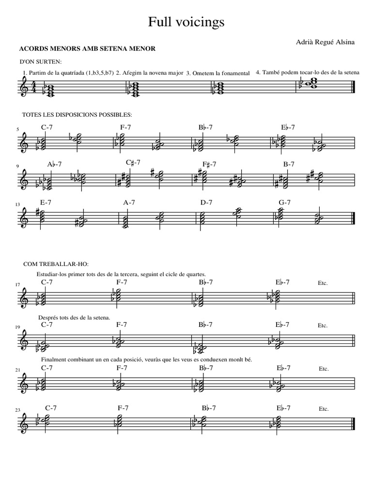 Full Voicings X-7 | PDF