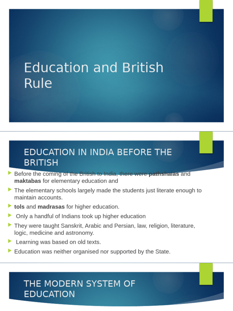 Education in India Under British Rule | PDF | British Raj