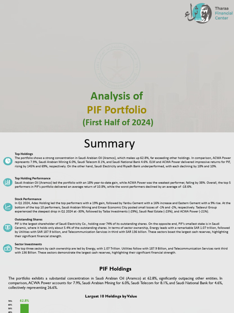 Analysis of PIF Portfolio (First Half of 2024) | PDF | Riyadh | Saudi ...