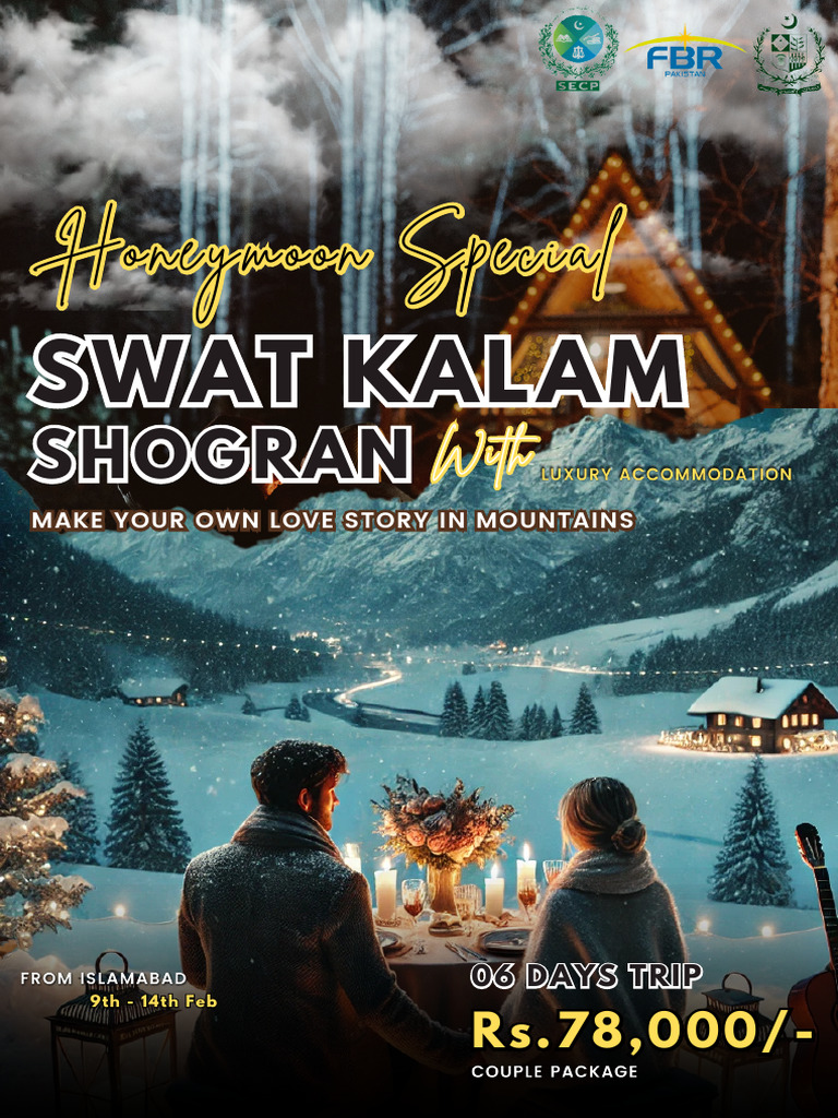 6-Day Honeymoon Trip to Swat & Shogran | PDF