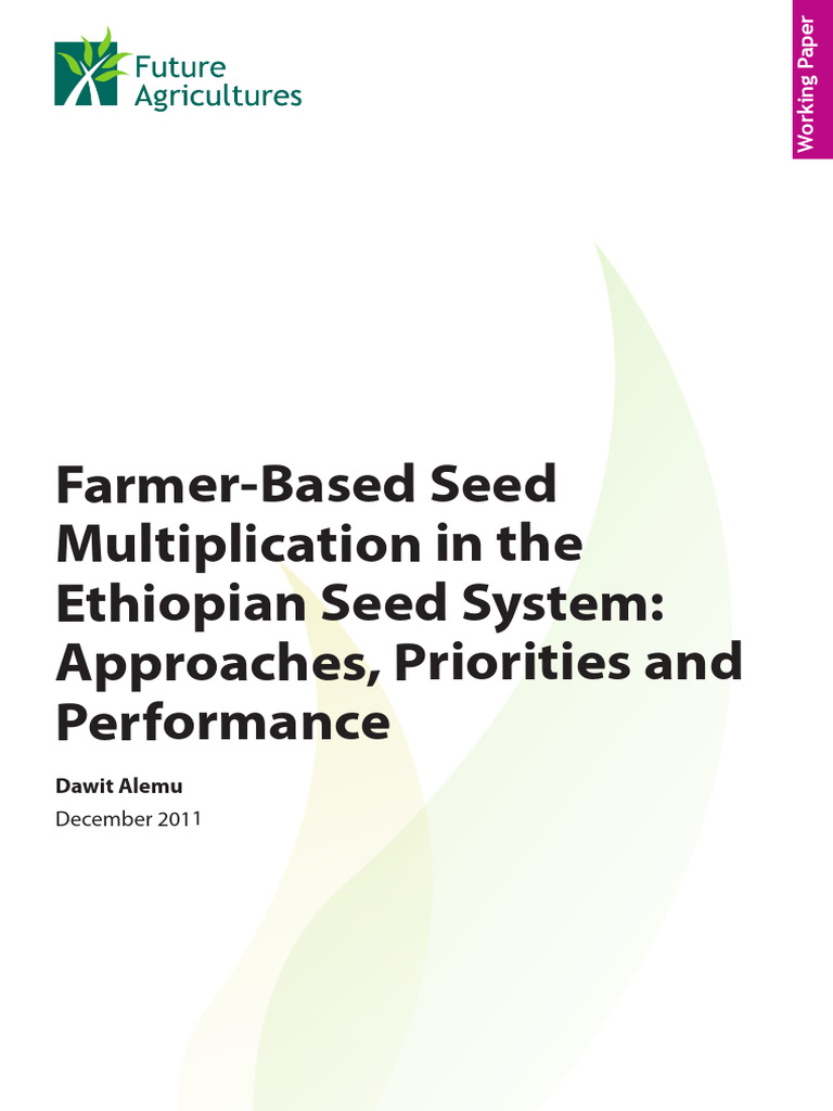 Farmer-Based Seed Multiplication in Ethiopia | PDF | Plant Breeding ...