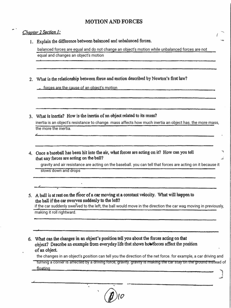 Kami Export - Newton's First Law Worksheets | PDF