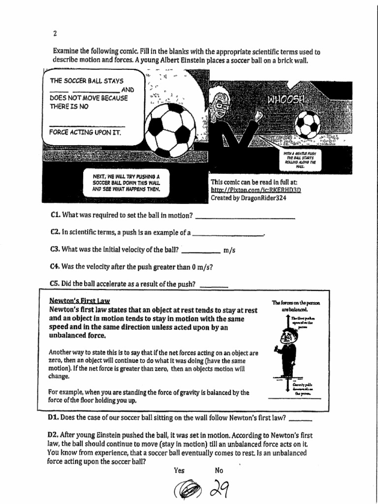 Kami Export - Newton's First Law Review | PDF