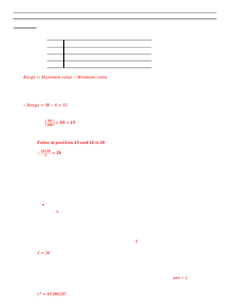 JGI220 - Tutorial 4 Memorandum - 2023 | PDF | Standard Deviation | Mean