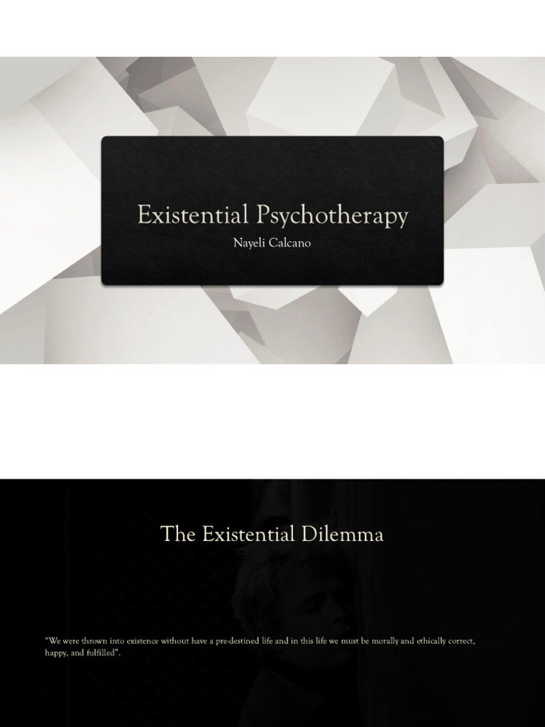Existential Psychotherapy.pdf | PDF | Existentialism | Psychotherapy