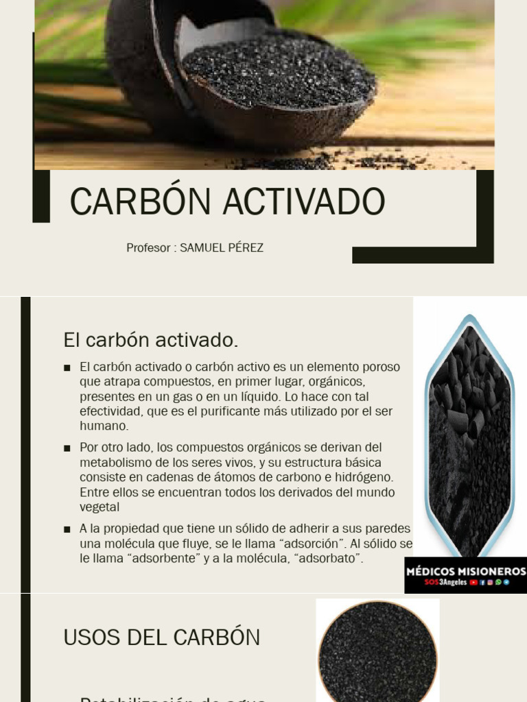 Carbón Activado CLASE # 1 | PDF | Adsorción | Petróleo