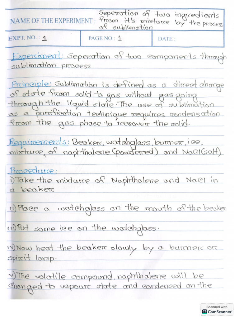 Chem Practical (1-6) | PDF