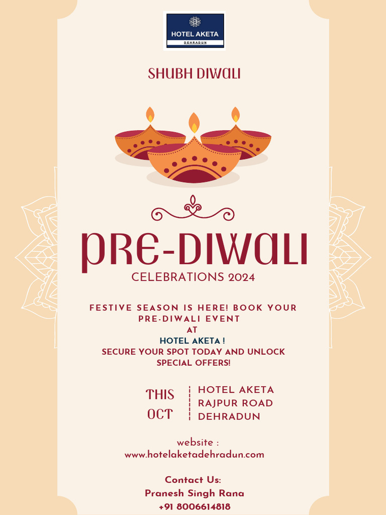 Pre-Diwali Offers - Hotel Aketa | PDF