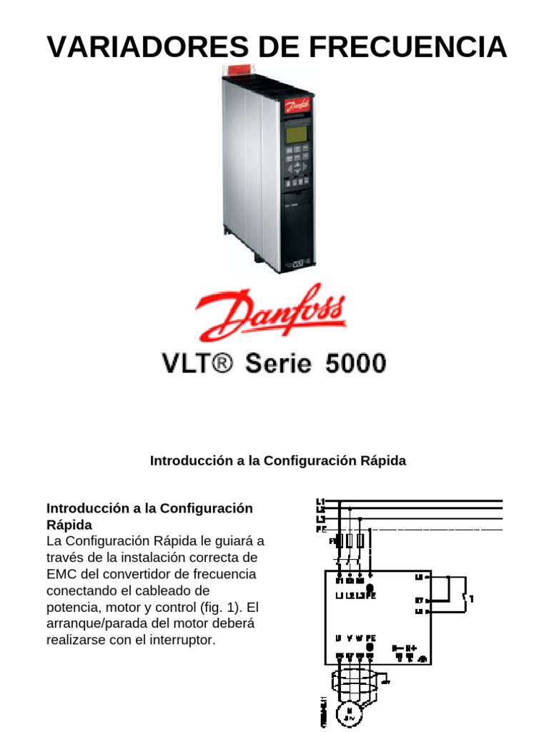 Guía de Configuración para Unithor VLT 5001 | PDF | Diodo emisor de luz ...