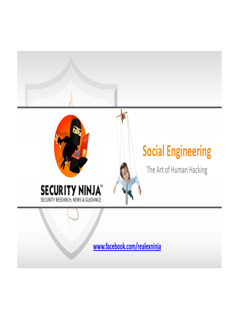 Presentation Social Engineering | PDF | Social Engineering (Security ...