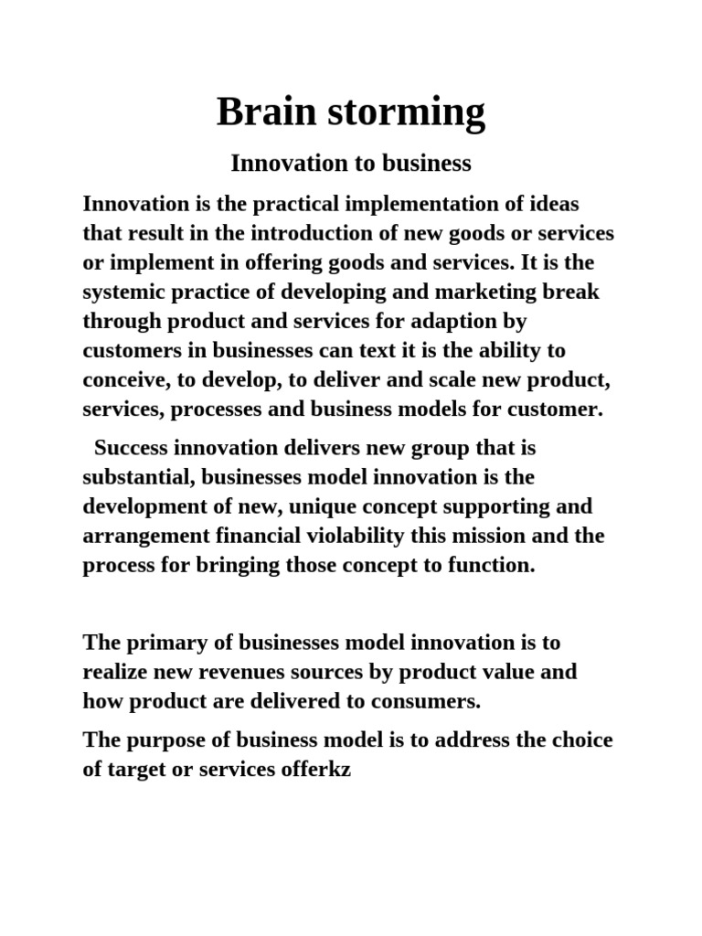 Brain storming | PDF