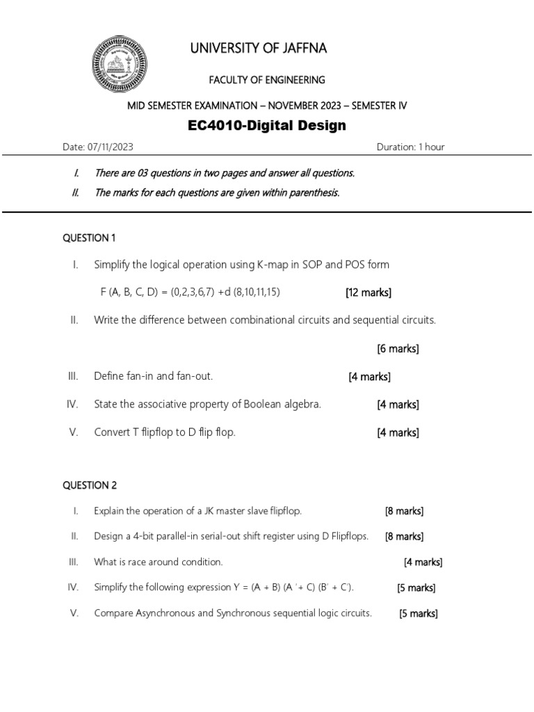 EC4010 - Mid Paper | PDF