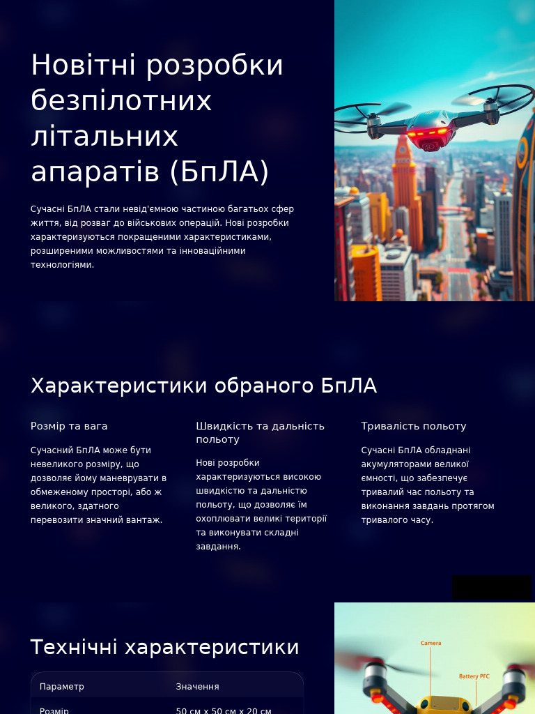 Novitni Rozrobki Bezpilotnih Litalnih Aparativ BpLA | PDF