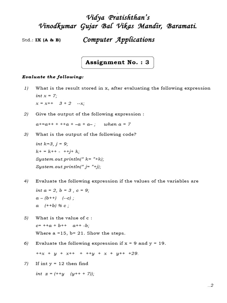 Java Expression Evaluation Assignment | PDF