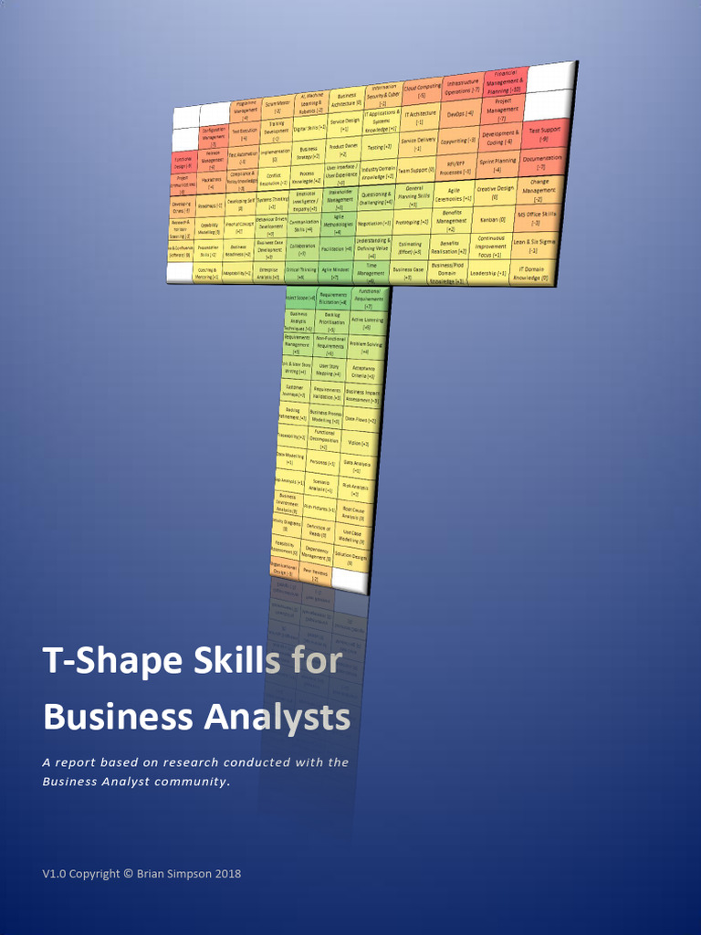 T-Shaped Skills Model For Business Analysts Paper - v1 July 2018 | PDF ...