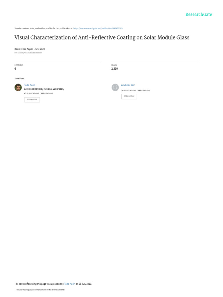 Solar Module ARC Visual Guide | PDF | Color | Refractive Index