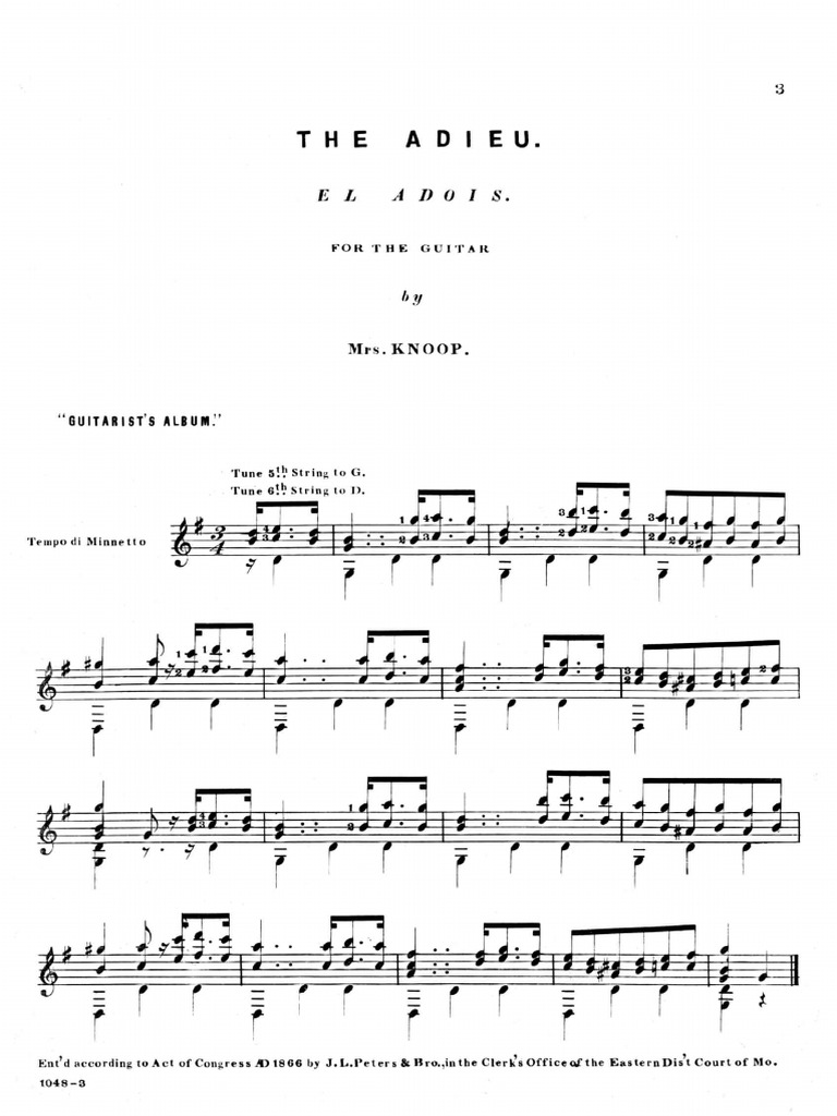 Knoop - The adieu | PDF