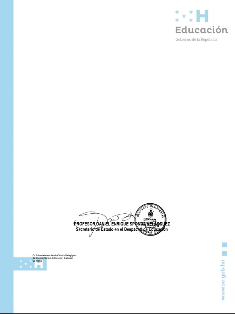 Oficio Circular No. 0016-DSE-2025 | PDF | Contabilidad | Plan de estudios