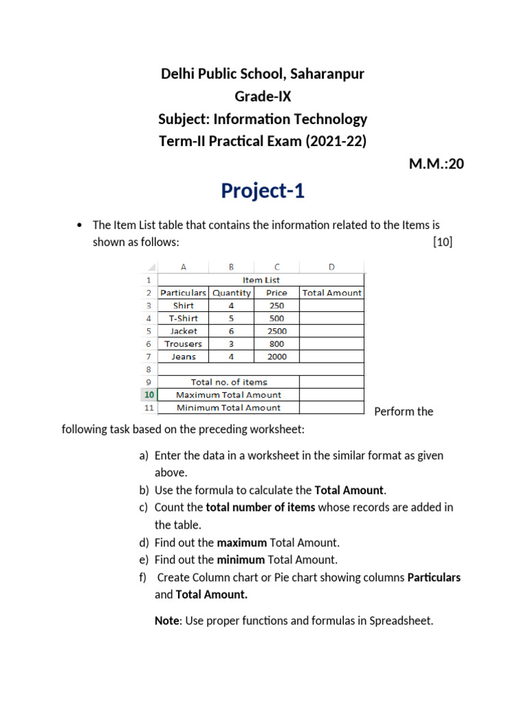 Class IX Project | PDF
