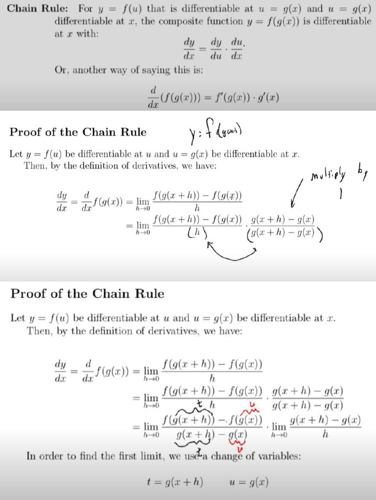 Chain Rule Steps | PDF