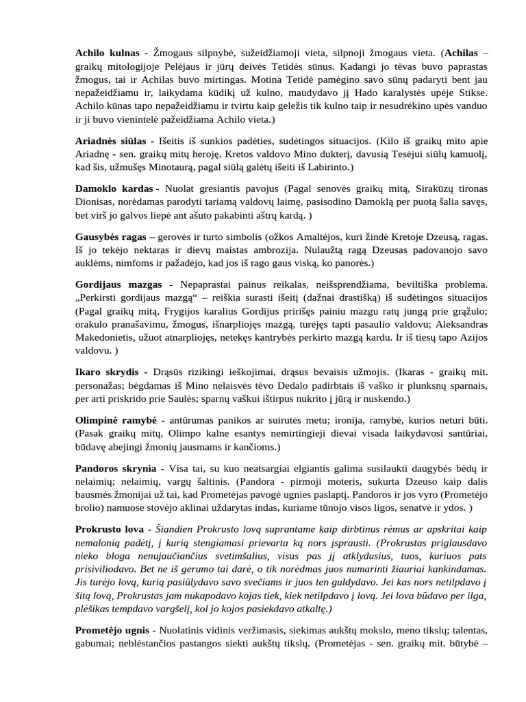 Antikiniai Posakiai | PDF