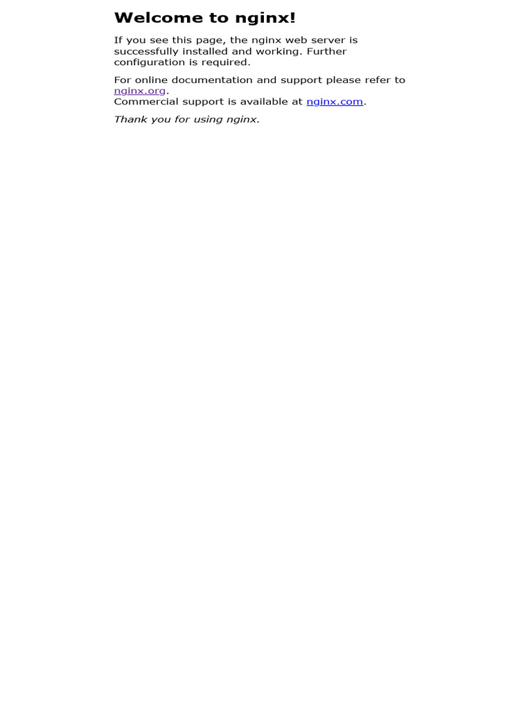 Welcome to Nginx! | PDF