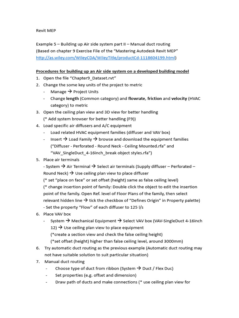Example 5 Air Side System Part II | PDF | Duct (Flow)