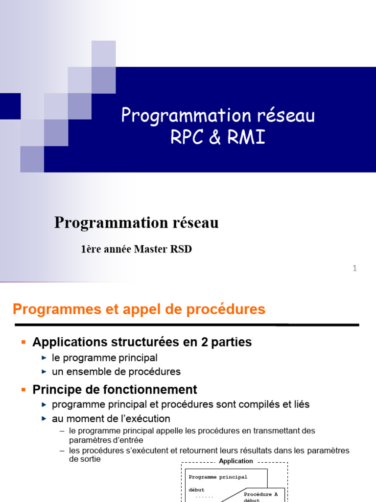 Chapitre 4. (Les RPC & RMI) | PDF | Middleware | Serveur (Informatique)