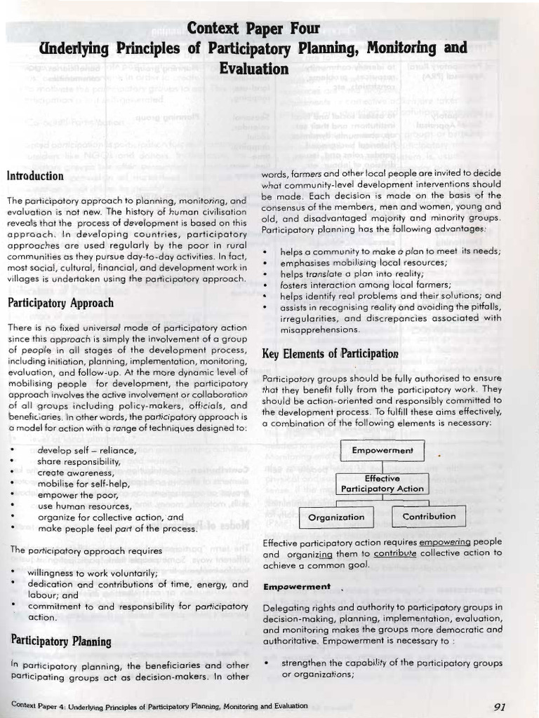 Participatory Approach | PDF