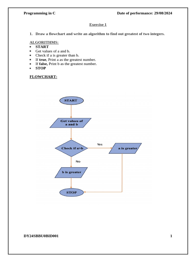 EXERCISE 1 C LANGUAGE | PDF | Software Development | Computer Engineering
