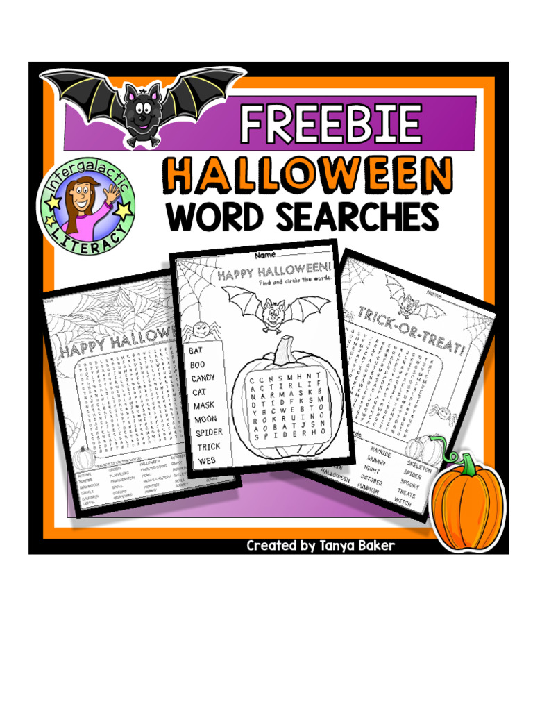 Halloween: Word Searches Word Searches | PDF | Halloween | Trick Or ...
