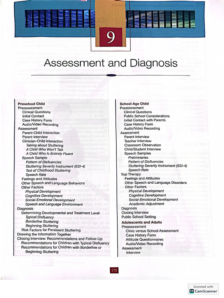 Chapter 9 Assessment and Diagnosis | PDF