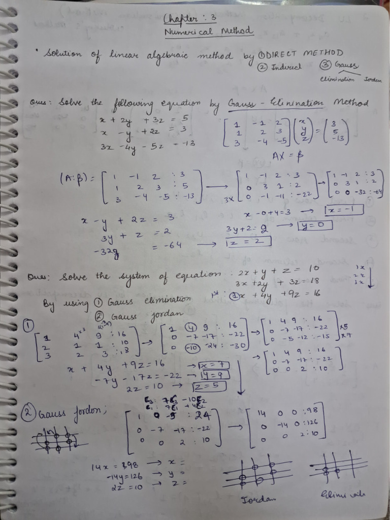 Maths Unit 3 Numerical Methods (Adesh Pal) | PDF