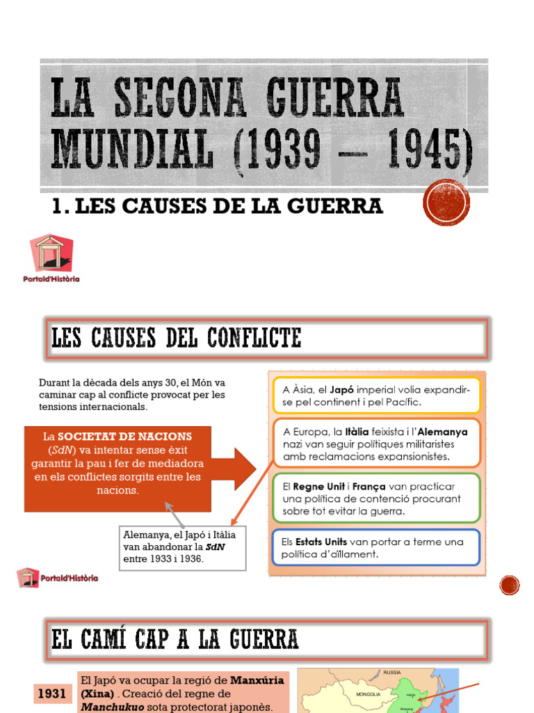 Causes de La 2GM - Presentació 1 | PDF